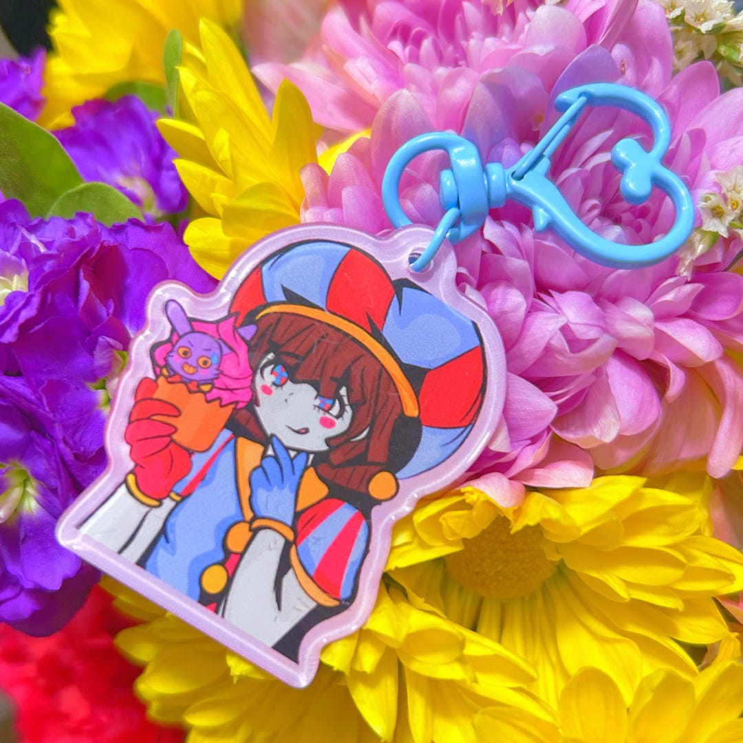 The Amazing Digital Circus Pomni Bust and Jax Keychain! - Etsy