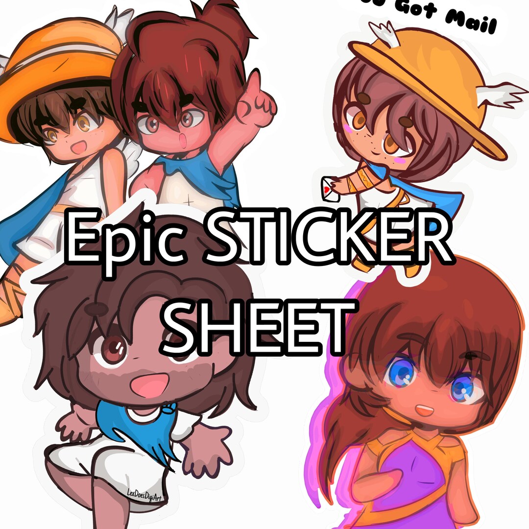 Epic the Musical Sticker Sheet | Greek Mythology Stickers Sheet 4 ...