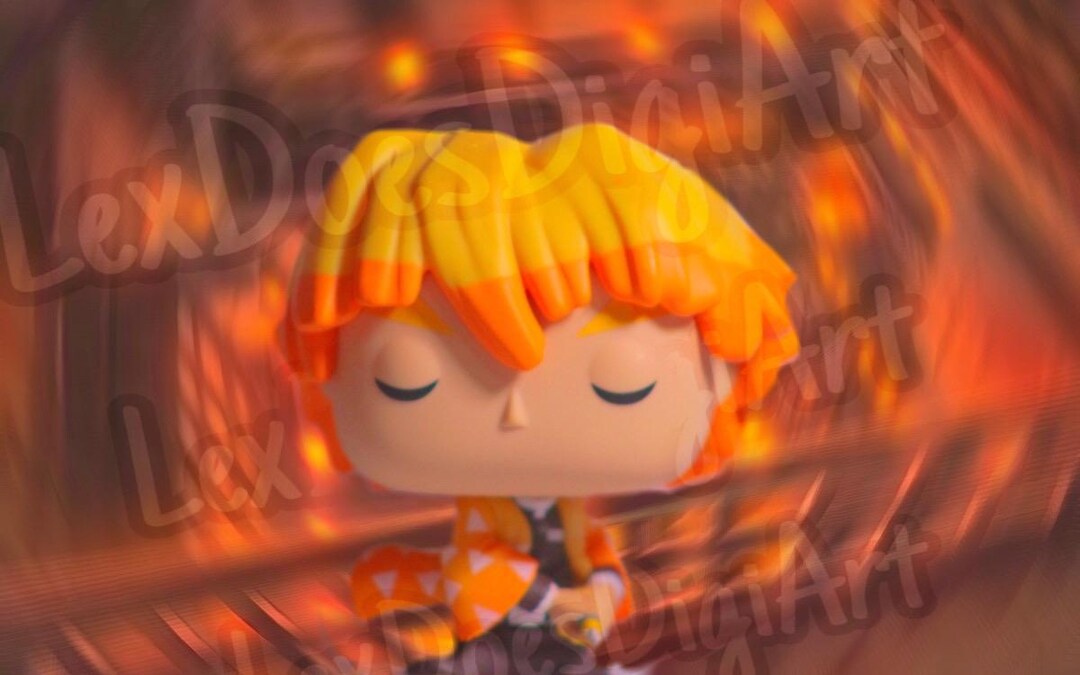 Zenitsu Infinity Castle Digital Print for Gamers Collective Shelves or ...