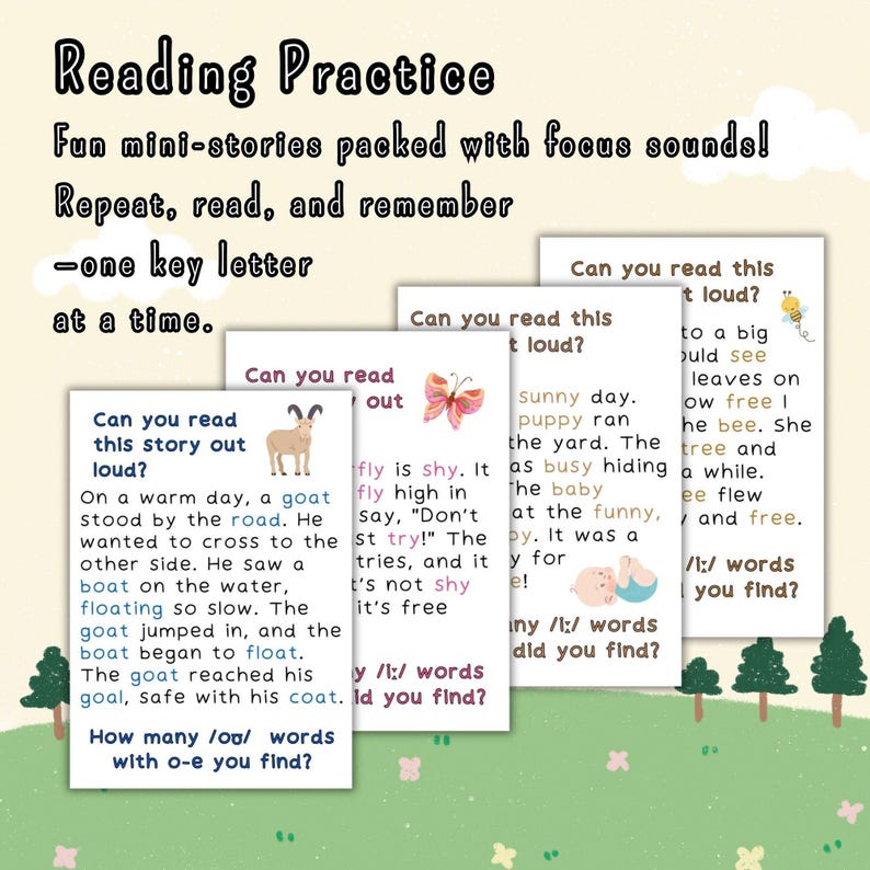 Series 2 | Alphabet Phonics Flashcards | Long Vowels, Begining Blends ...