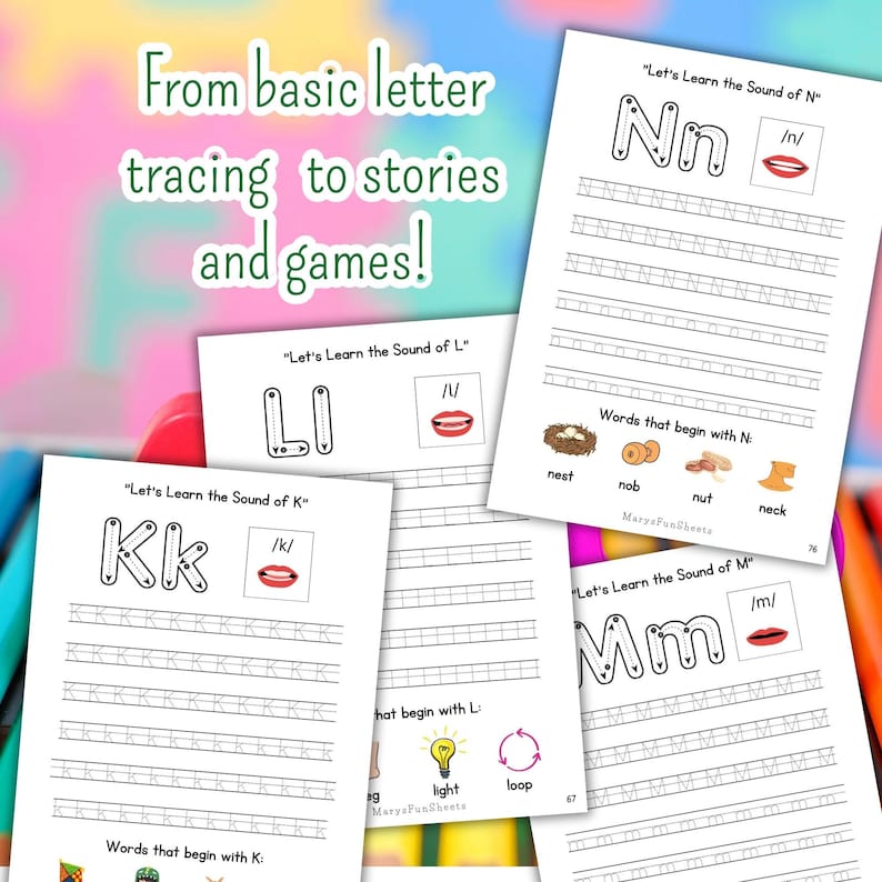 Phonics and Beyond A–Z | 100+ Page Alphabet Workbook With Crafts ...