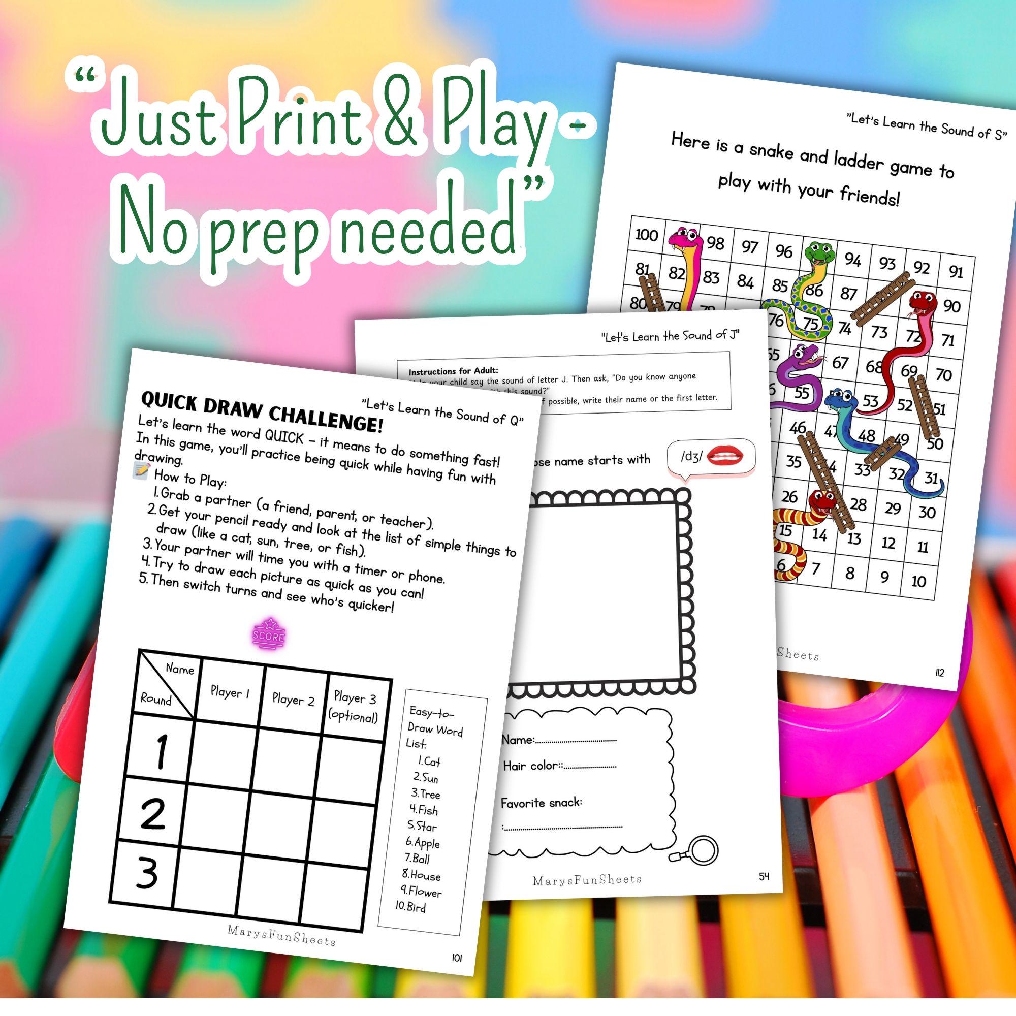 Phonics and Beyond A–Z | 100+ Page Alphabet Workbook With Crafts ...