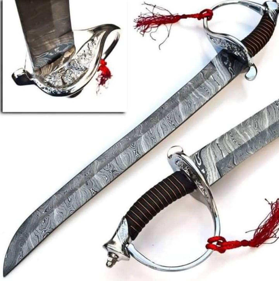 Handmade Viking Damascus Sword With Sheath | Custom Engraving ...