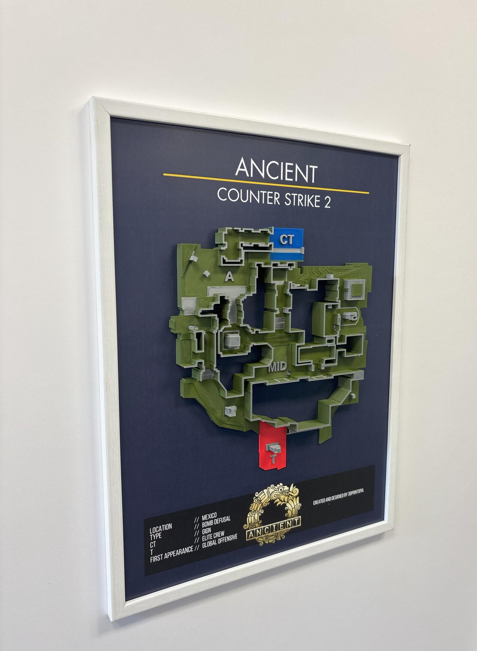 CS2 - "ancient" Map Wall Art *A3 Size - Etsy