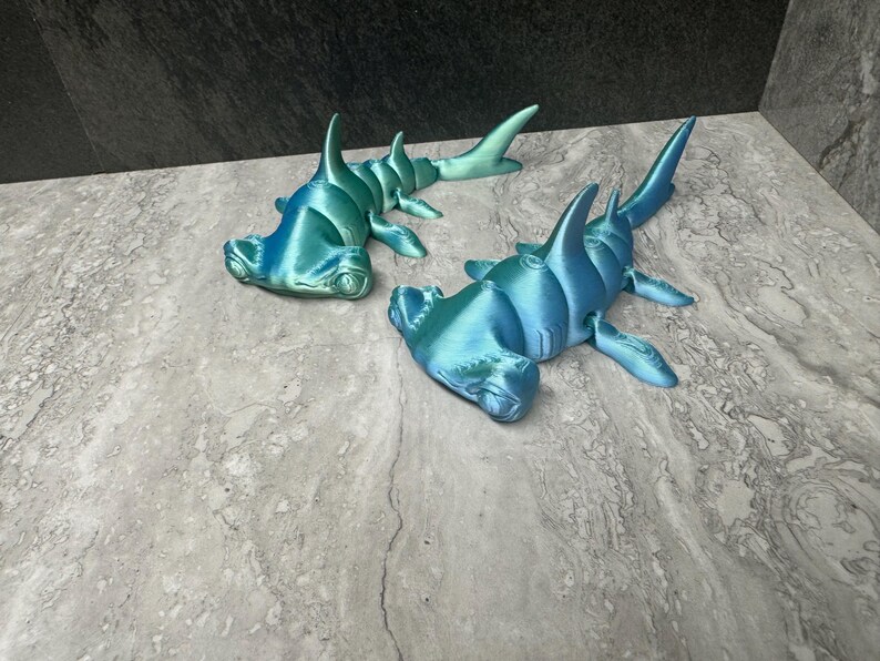 Flexy Hammerhead Shark. Light Blue Color Change. Great for Kids. Medium Size 5 Inches Long. - Etsy