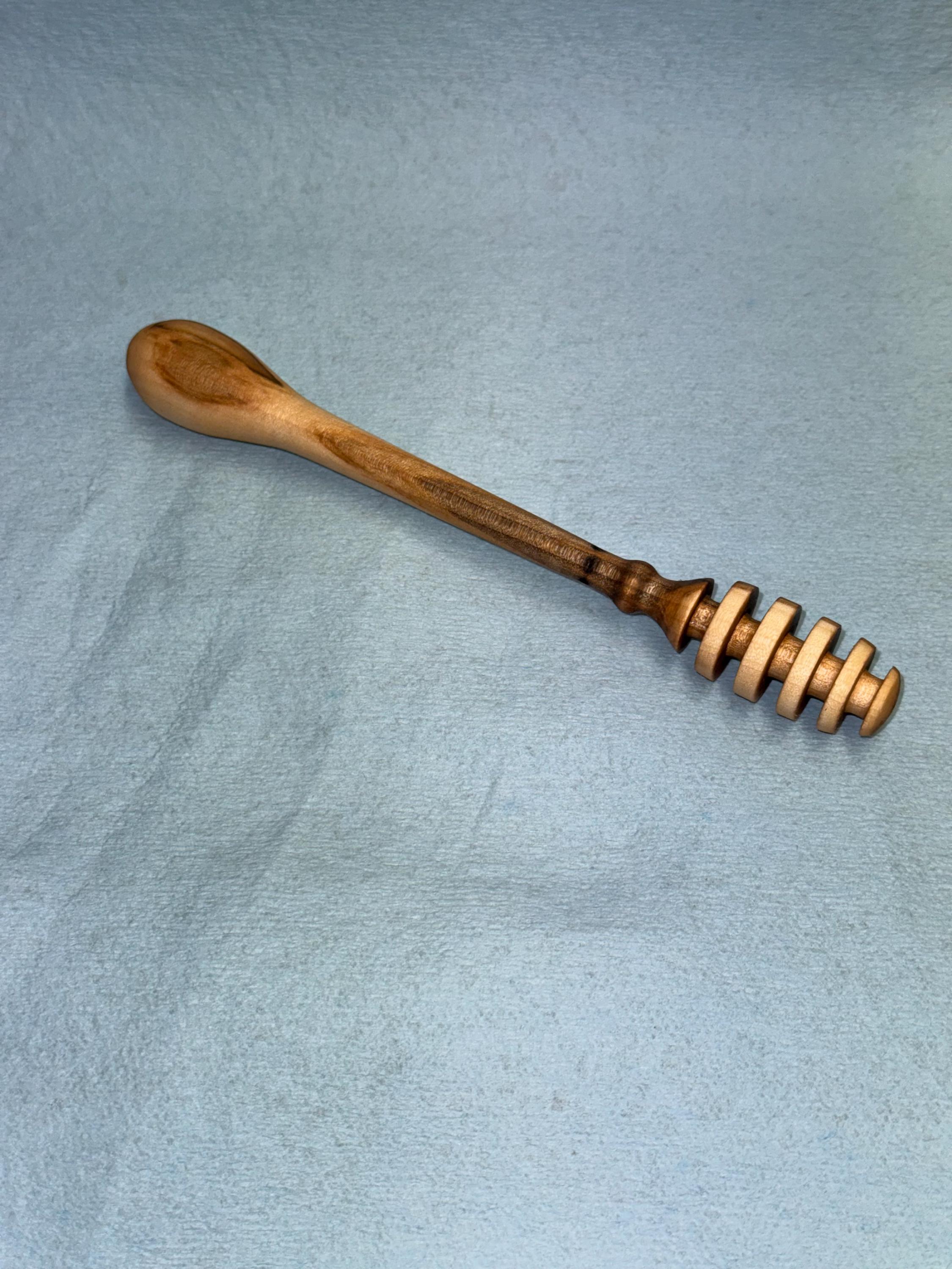 Hand-turned Wooden Honey Dipper: Maple, Oak, and Walnut - Etsy