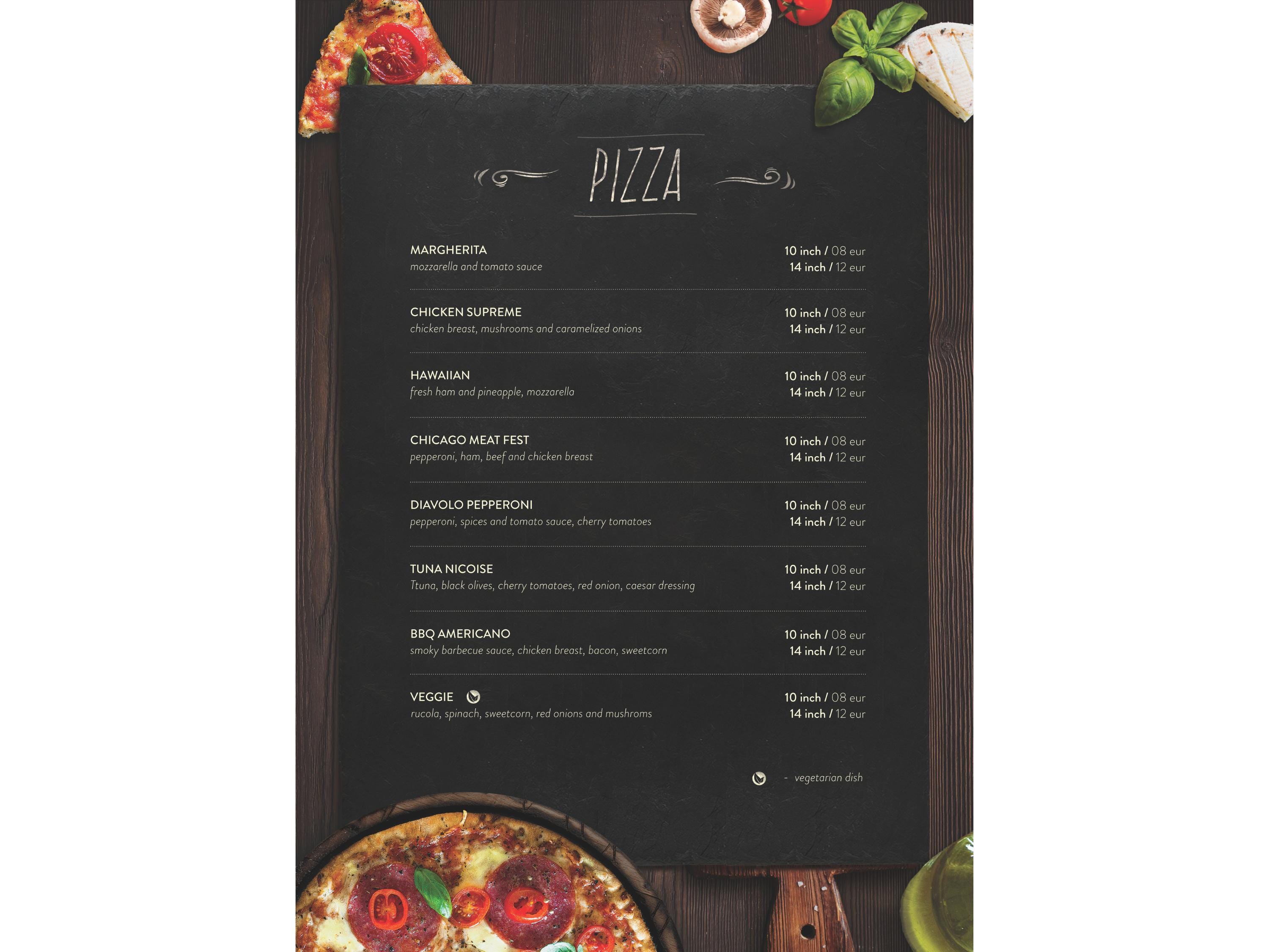 Editable Restaurant Menu Template: Complete Food Menu PSD (digital ...
