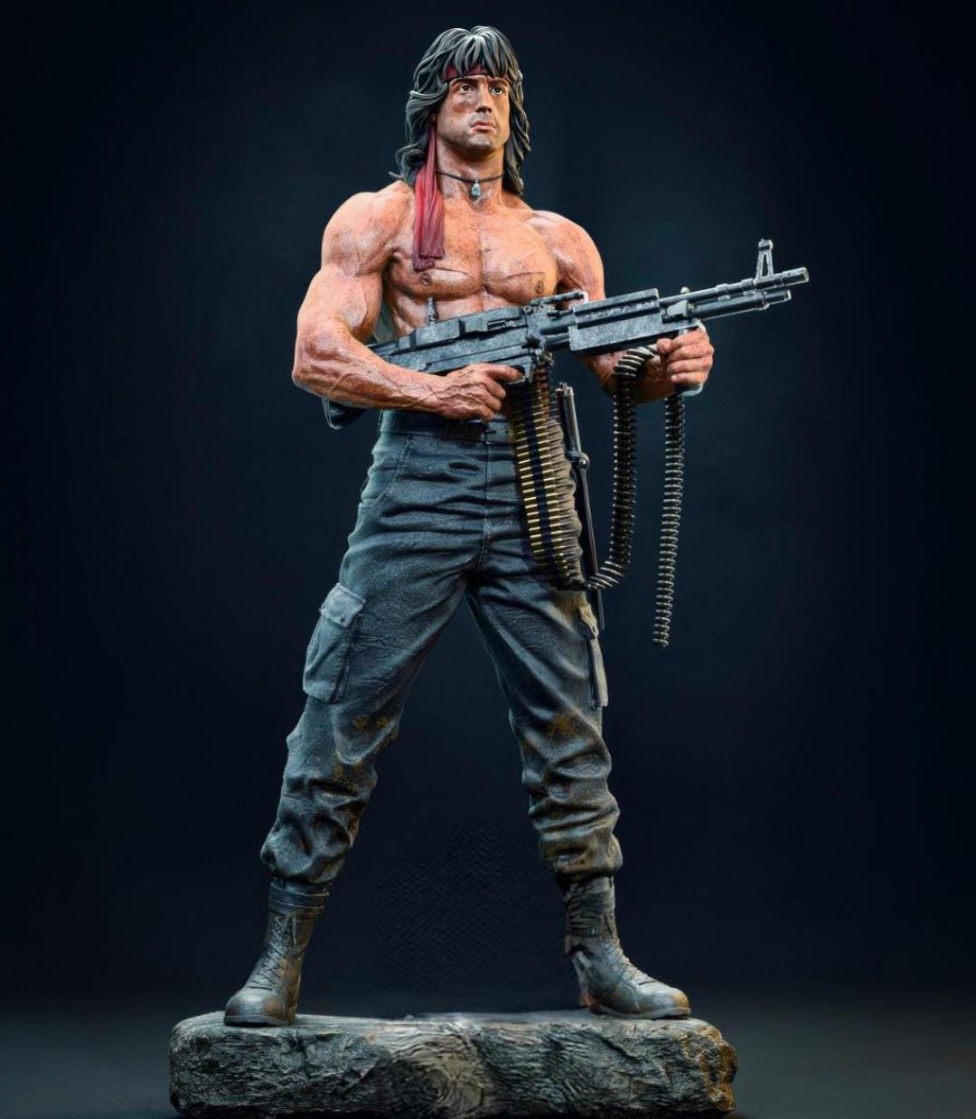 Rambo,sylvester Stallone,rocky,3d Printer, 3d Figure, Sla Printing, Fdm ...