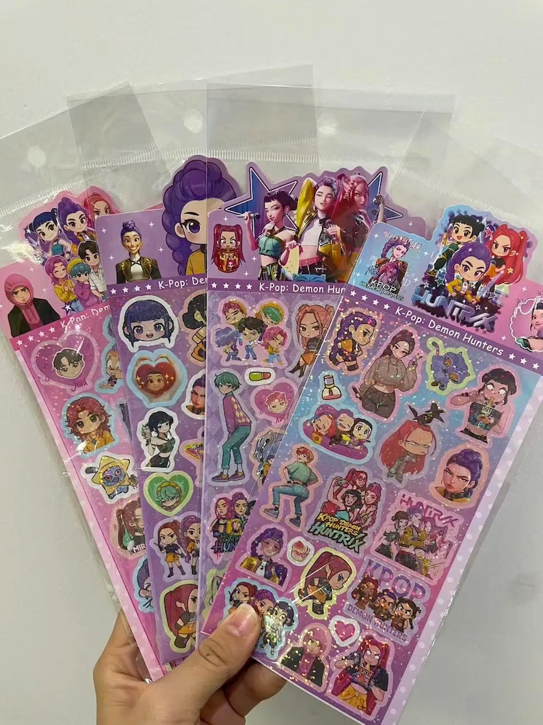DIY Kpop Demon Hunters Laser Cut Sticker for Office Stationery and ...