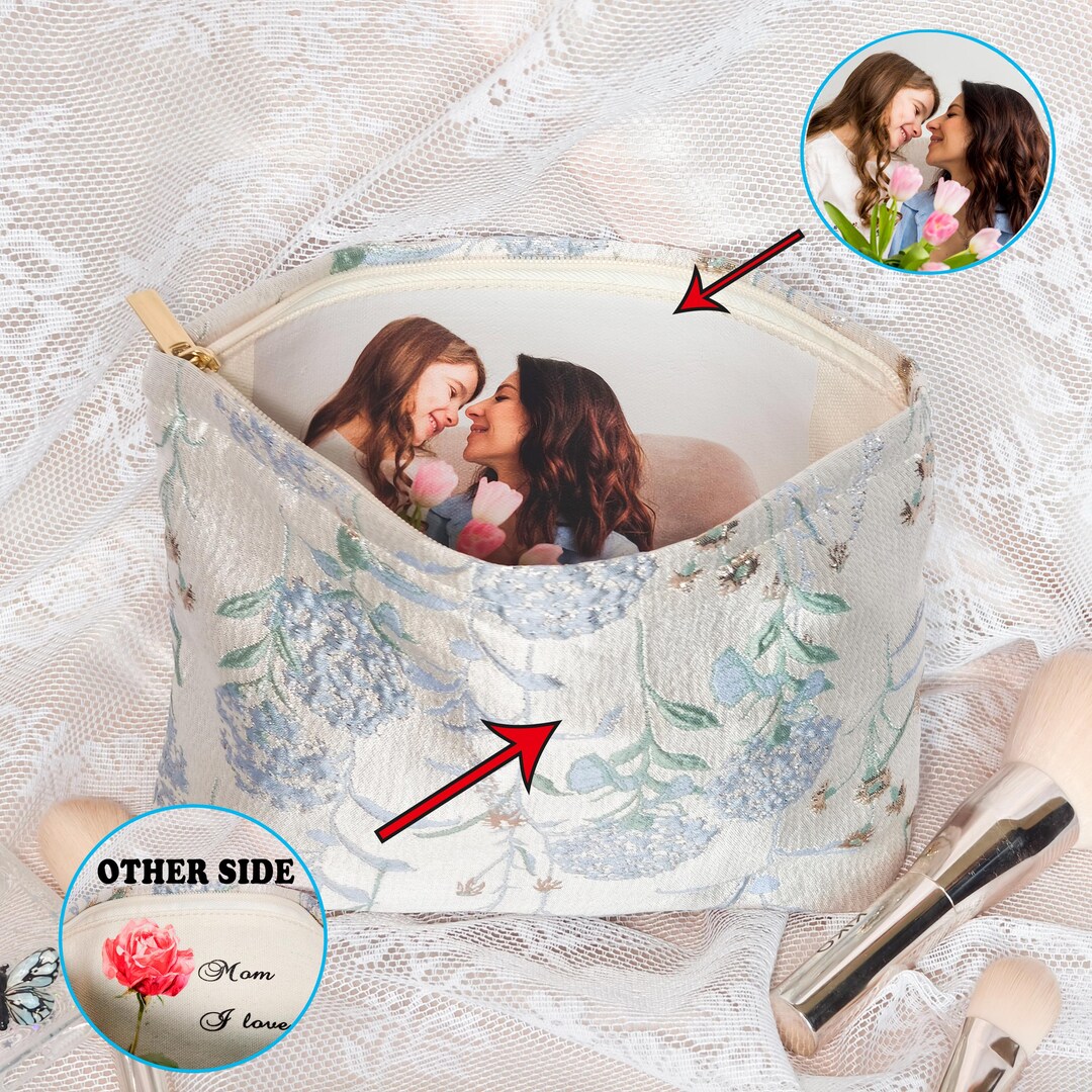 Personalize Photo Purse Bridal Clutch Purse Photo Lining Purse