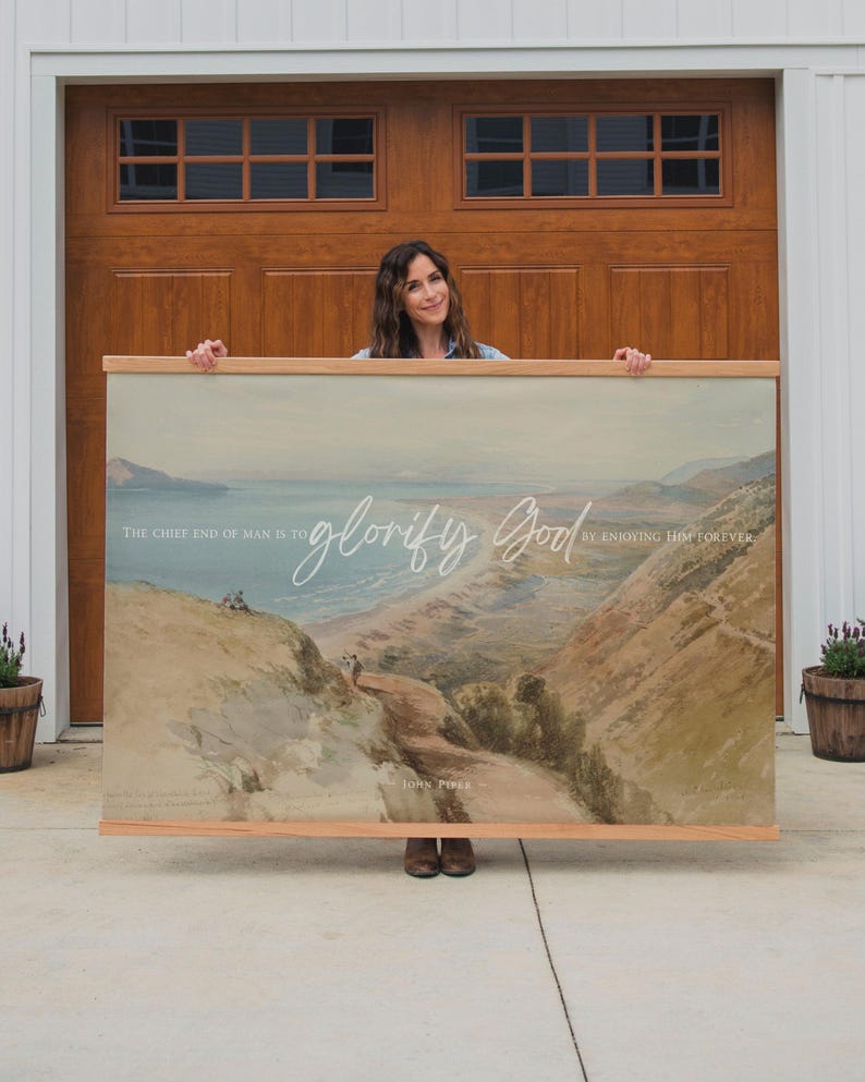 Glorify God Wall Tapestry | John Piper Quote | Extra Large Landscape ...