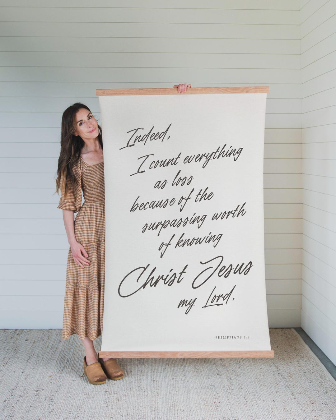Surpassing Worth Tapestry | Extra Large Wall Art | Bible Verse Wall ...