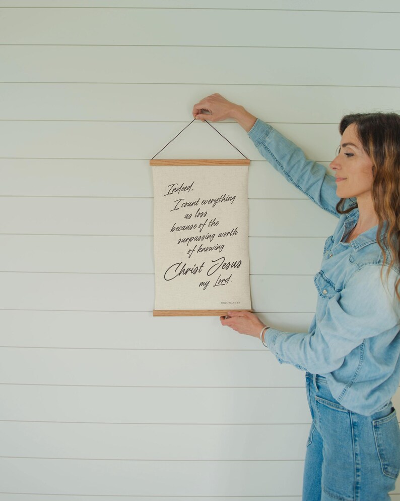 Surpassing Worth Tapestry | Extra Large Wall Art | Bible Verse Wall ...