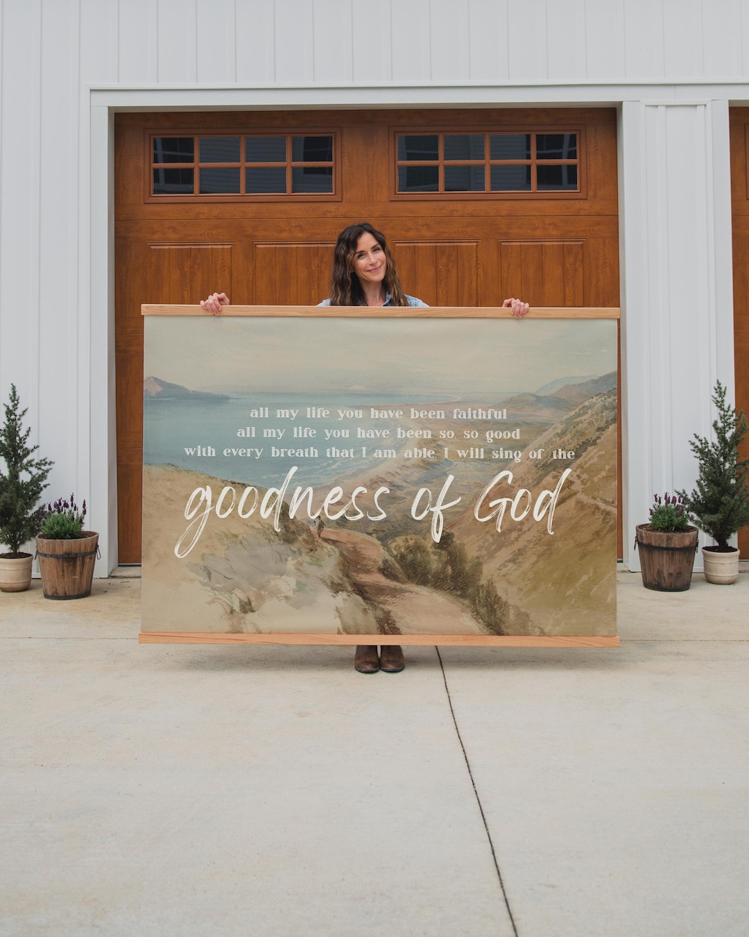 Goodness of God Lyric Tapestry | Christian Canvas Wall Art | Worship ...
