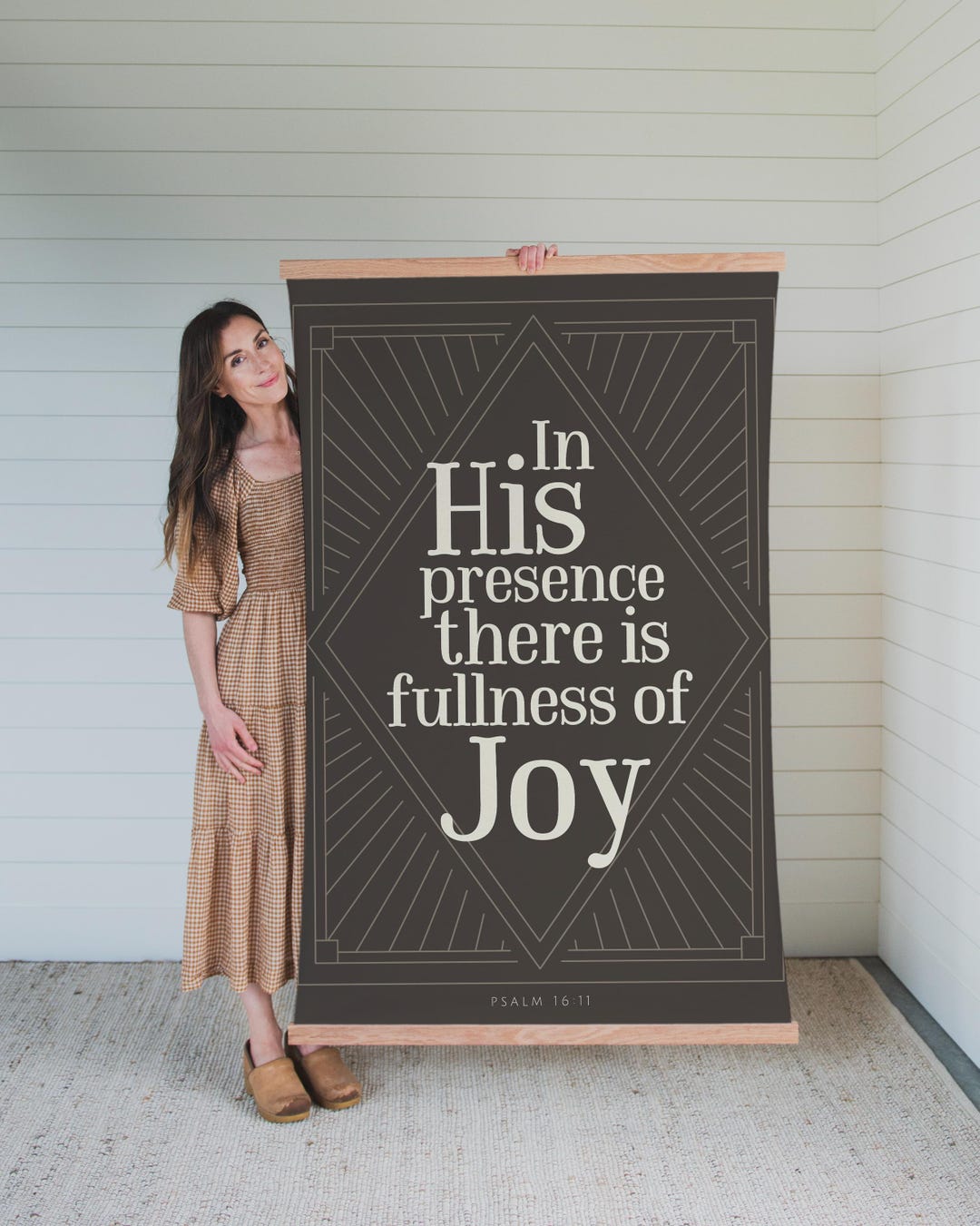 Fullness of Joy Tapestry | Psalm 16:11 Wall Art | Modern Christian ...