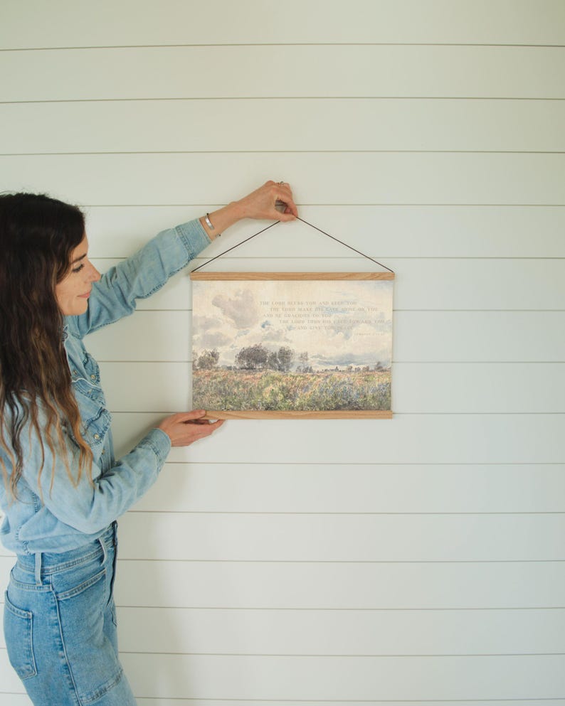 The Blessing Art Print | Extra Large Wall Art | Vintage Pastoral Art ...