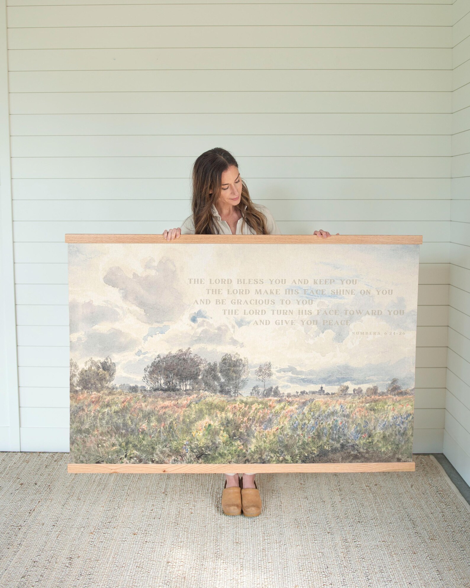 The Blessing Art Print | Extra Large Wall Art | Vintage Pastoral Art ...