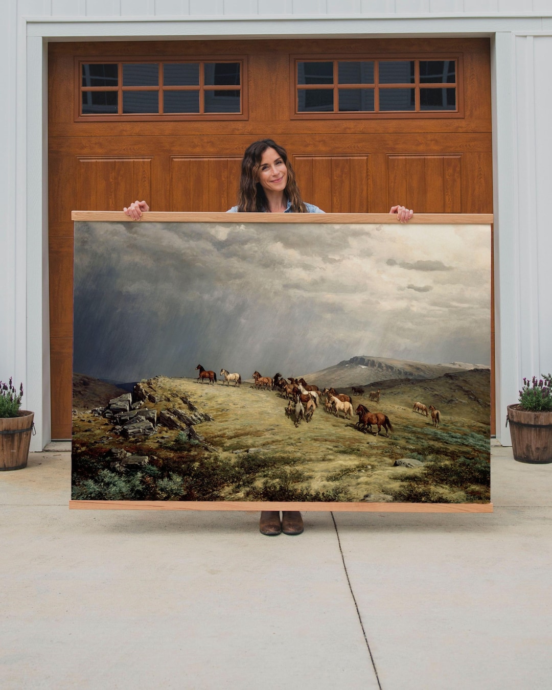 Wild Horses Tapestry | Western Wall Art | 086A - Etsy