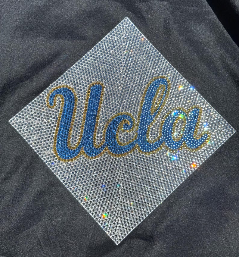 Rhinestone Graduation Cap, Bling Grad Cap, Bedazzled Grad Cap, College ...