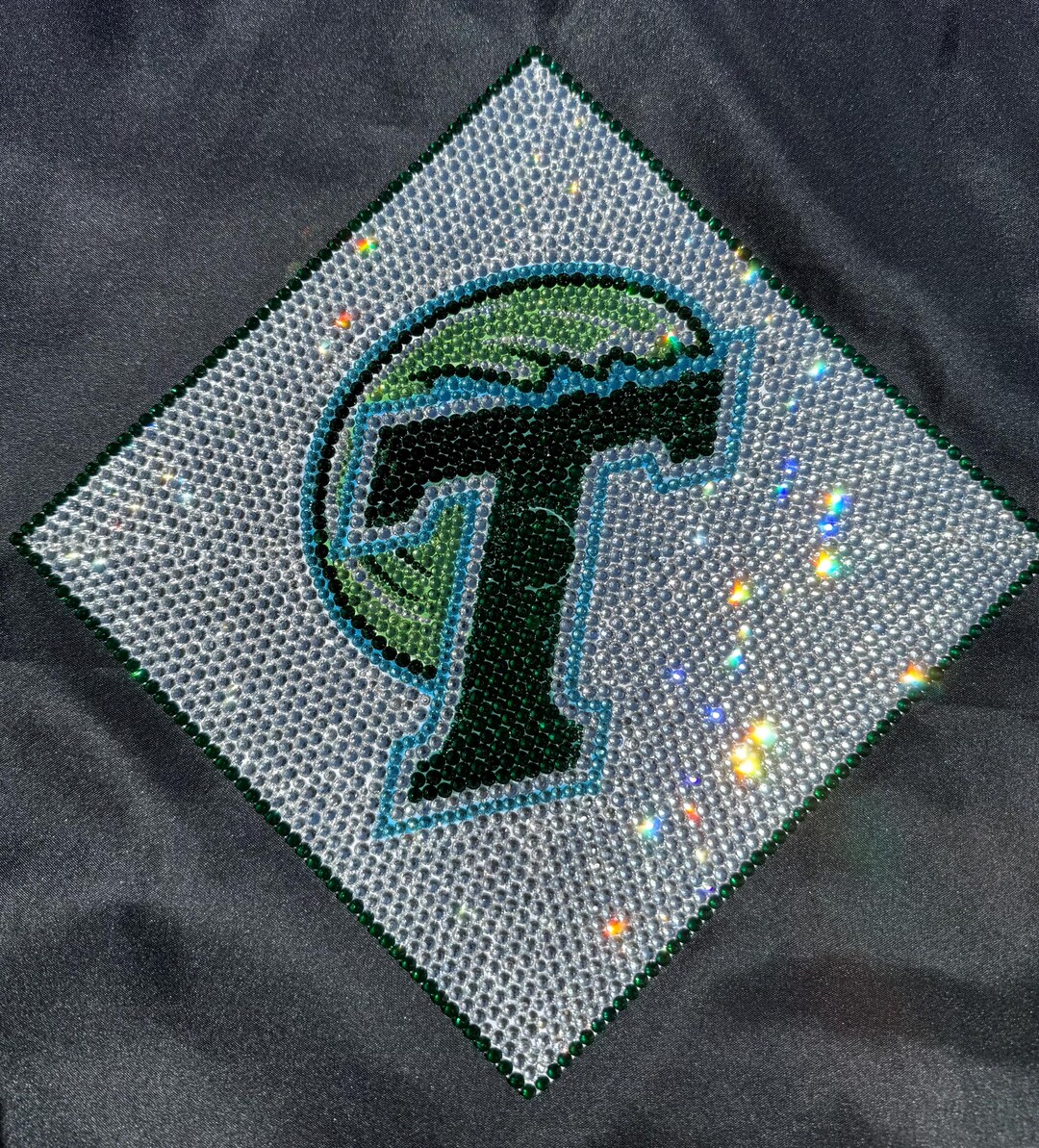 Rhinestone Graduation Cap, Bling Grad Cap, Bedazzled Grad Cap, College ...