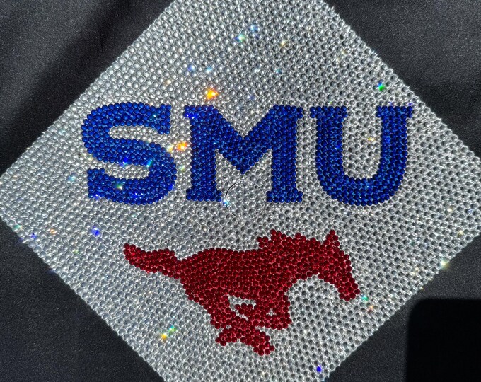 Rhinestone Graduation Cap, Bling Grad Cap, Bedazzled Grad Cap, College ...