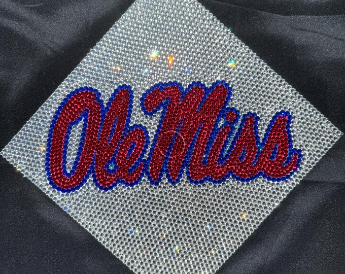 Rhinestone Graduation Cap, Bling Grad Cap, Bedazzled Grad Cap, College ...