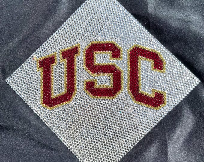 Rhinestone Graduation Cap, Bling Grad Cap, Bedazzled Grad Cap, College ...