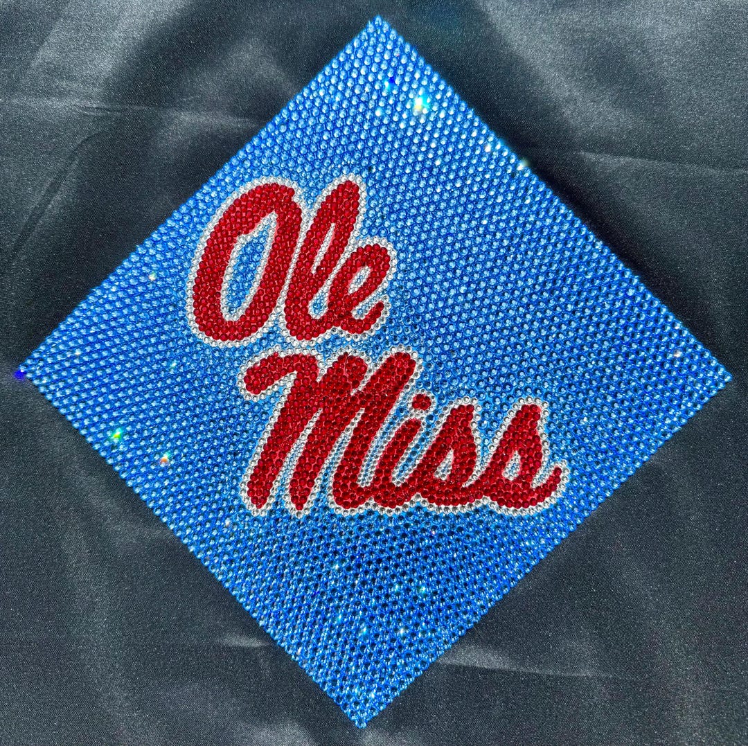 Rhinestone Graduation Cap, Bling Grad Cap, Bedazzled Grad Cap, College ...