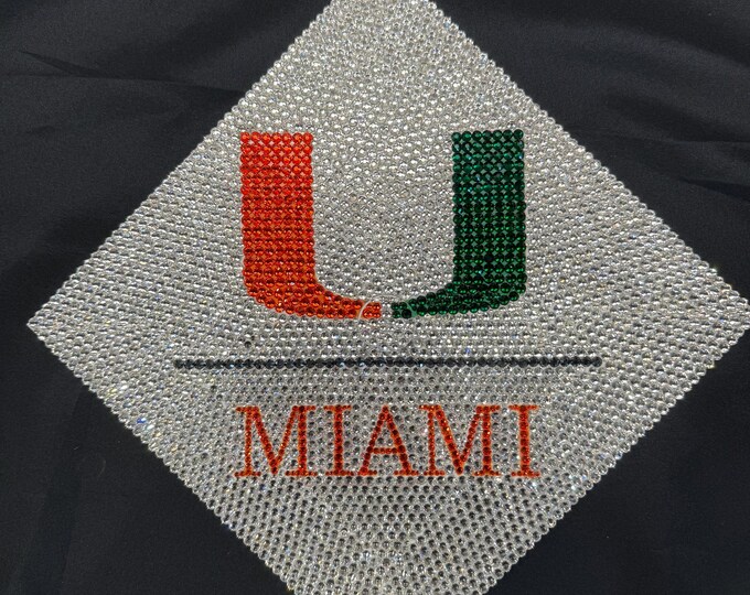 Rhinestone Graduation Cap, Bling Grad Cap, Bedazzled Grad Cap, College ...