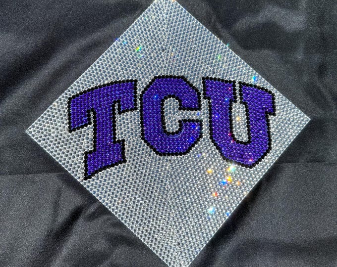 Rhinestone Graduation Cap, Bling Grad Cap, Bedazzled Grad Cap, College ...