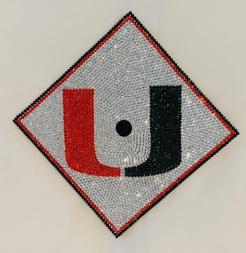 Rhinestone Graduation Cap, Bling Grad Cap, Bedazzled Grad Cap, College ...