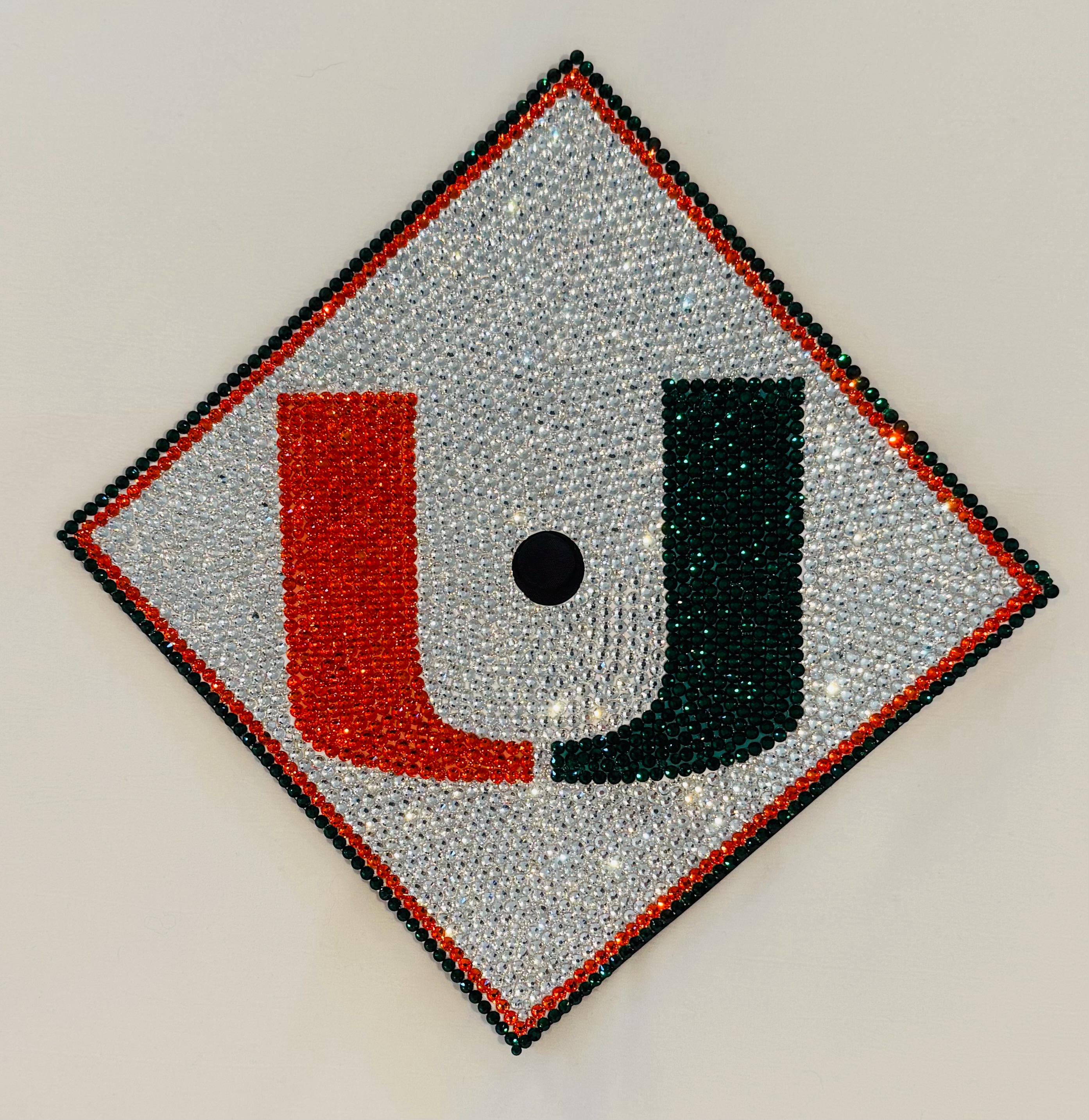 Rhinestone Graduation Cap, Bling Grad Cap, Bedazzled Grad Cap, College ...