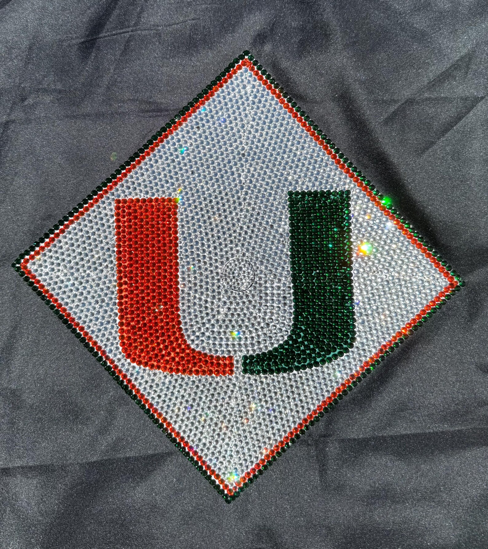 Rhinestone Graduation Cap, Bling Grad Cap, Bedazzled Grad Cap, College ...