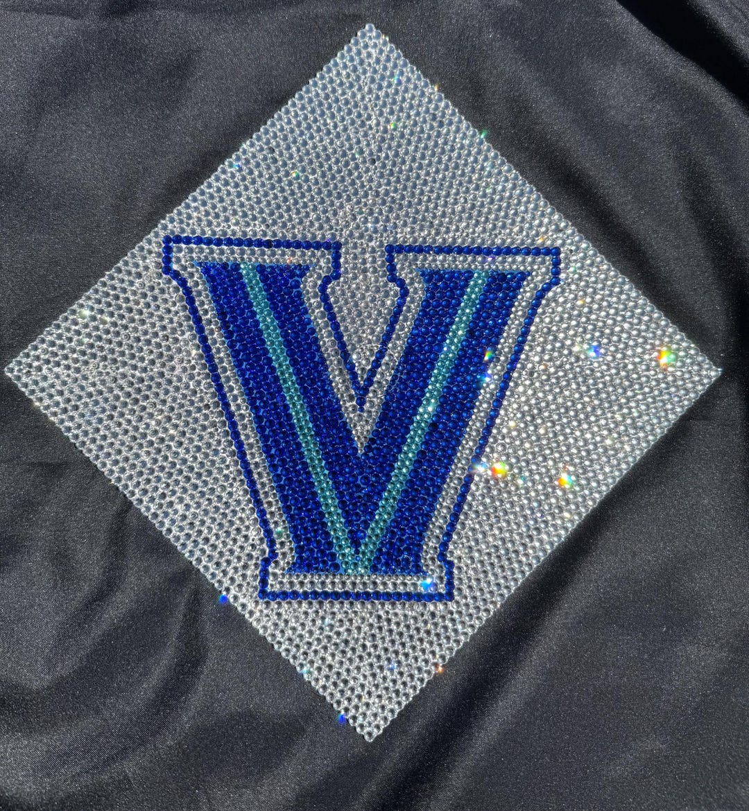 Rhinestone Graduation Cap, Bling Grad Cap, Bedazzled Grad Cap, College ...