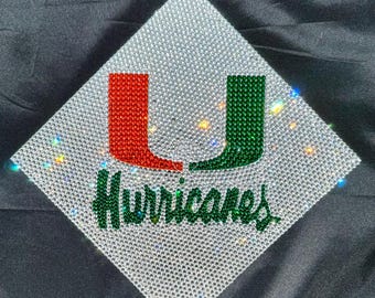 Rhinestone Graduation Cap, Bling Grad Cap, Bedazzled Grad Cap, College ...