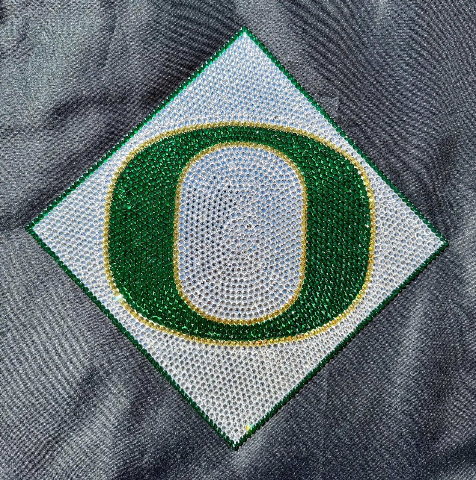 Rhinestone Oregon University Graduation Cap Topper, Bling Jeweled Grad ...