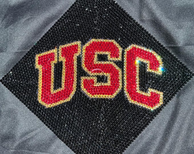 Rhinestone Graduation Cap, Bling Grad Cap, Bedazzled Grad Cap, College ...