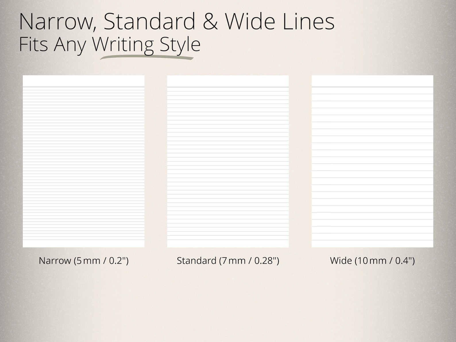 Printable Lined Paper Bundle – Ruled Pages PDF/PNG for A4, US Letter ...