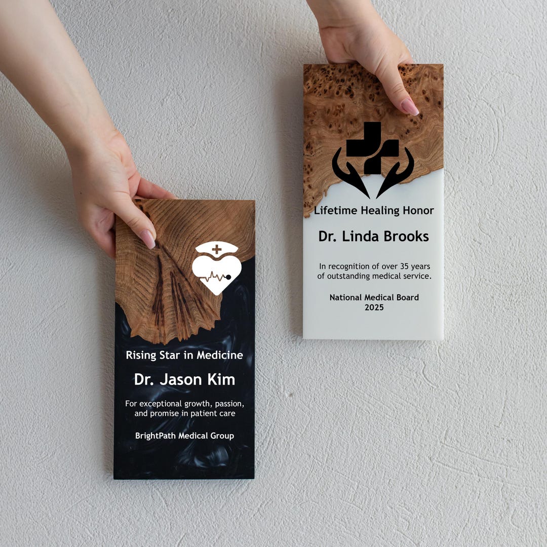 Custom Recognition Plaque for Doctor Leaving Gift. Appreciation Award ...