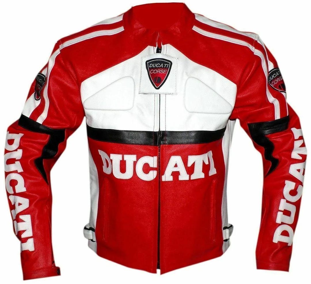 Men's Ducati Motorbike,motorcycle Leather Jacket - Etsy