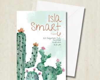 Cactus Birthday Party Invitation - Etsy
