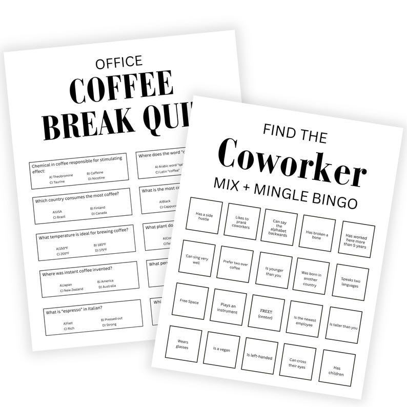 26 Office Games Bundle, Team Building Games for Work, Fun Office Party ...