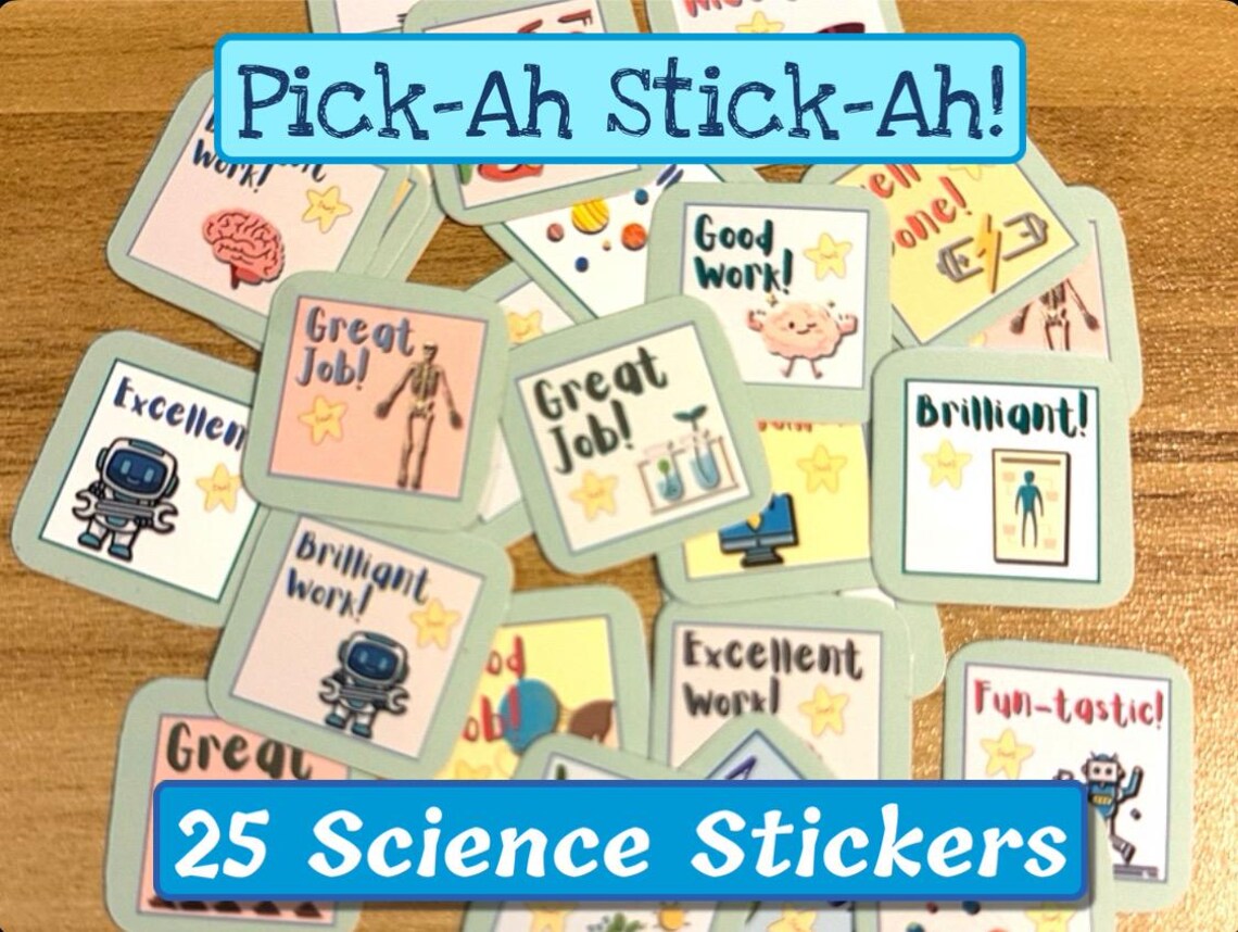 Science Stickers, Reward Stickers, Grading Stickers, Homework Stickers ...