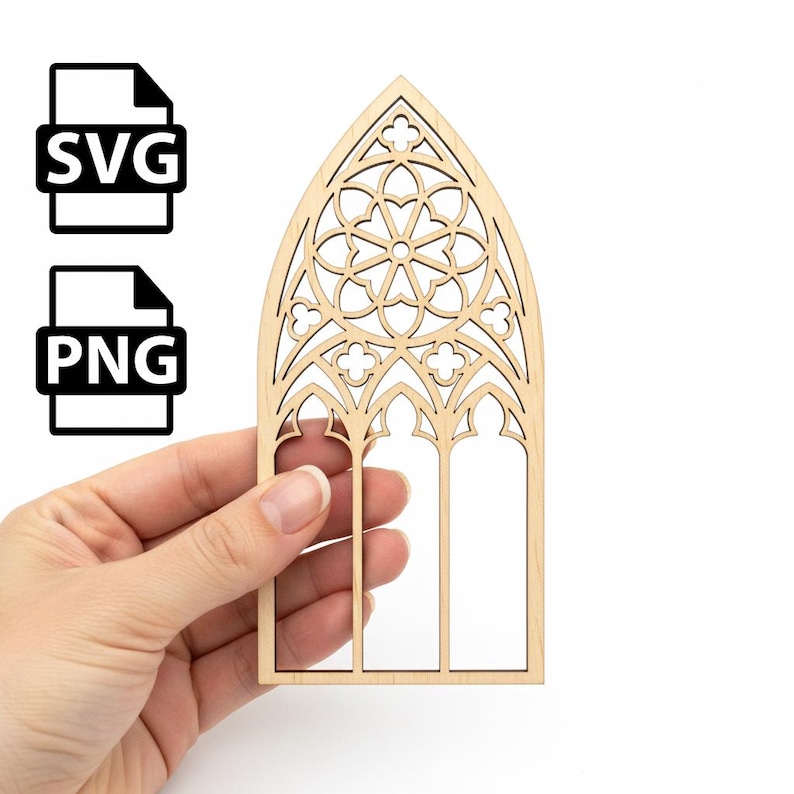 SVG de Janela de Catedral Gótica – Arquivo de Corte para Rosácea ...