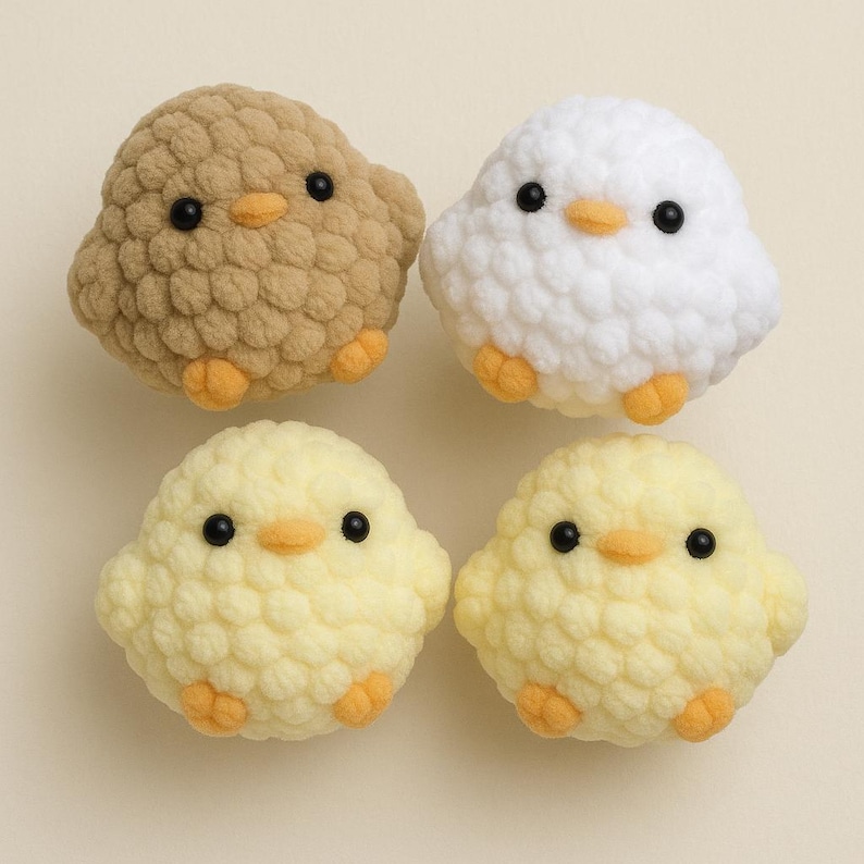 No-sew Baby Chick Crochet Pattern, Amigurumi Chick Tutorial, Crochet ...