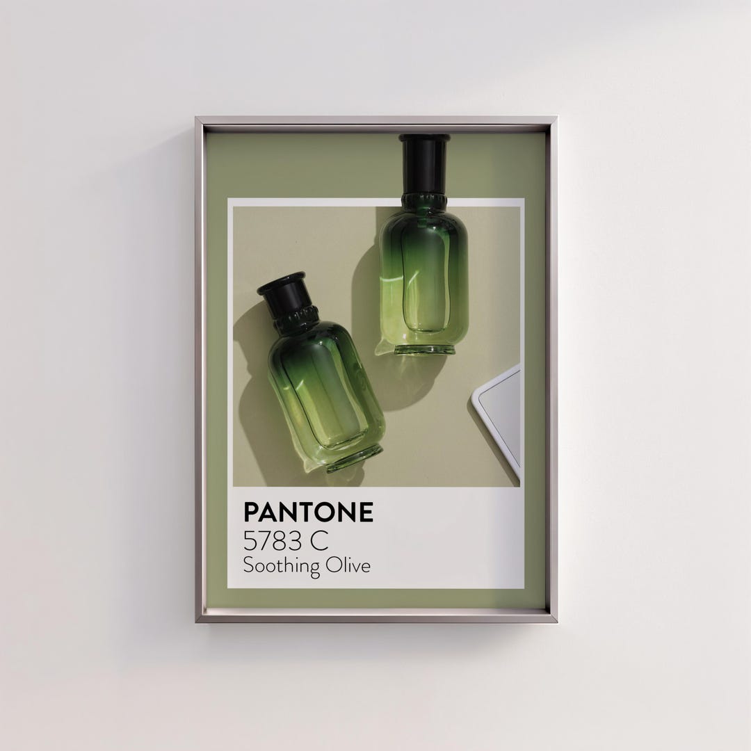 Sage Green Pantone Poster: Japandi Abstract Art (digital Download) - Etsy