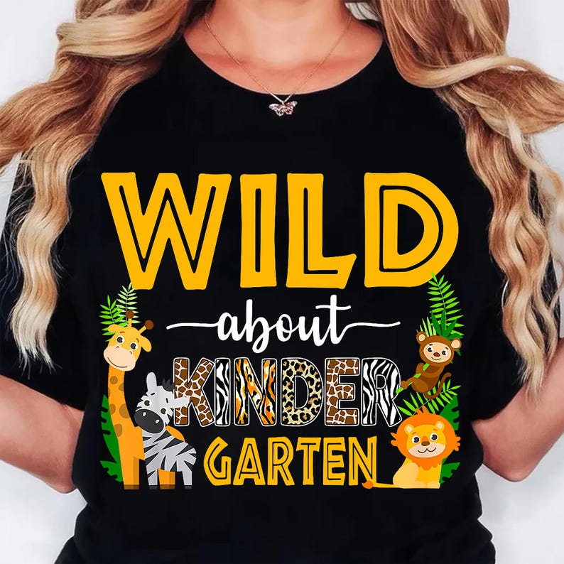 Wild About Kindergarten Png Bundle, Teacher Png, Leopard Back to School ...