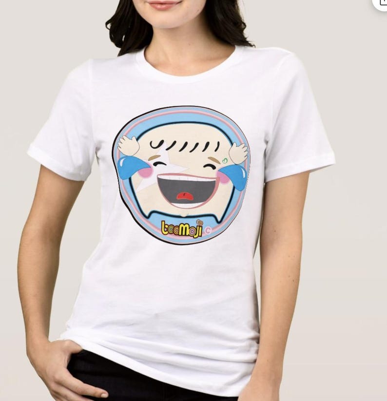 Joyful Crying Emoji PNG – Cheerful Kawaii Craft Design (instant ...