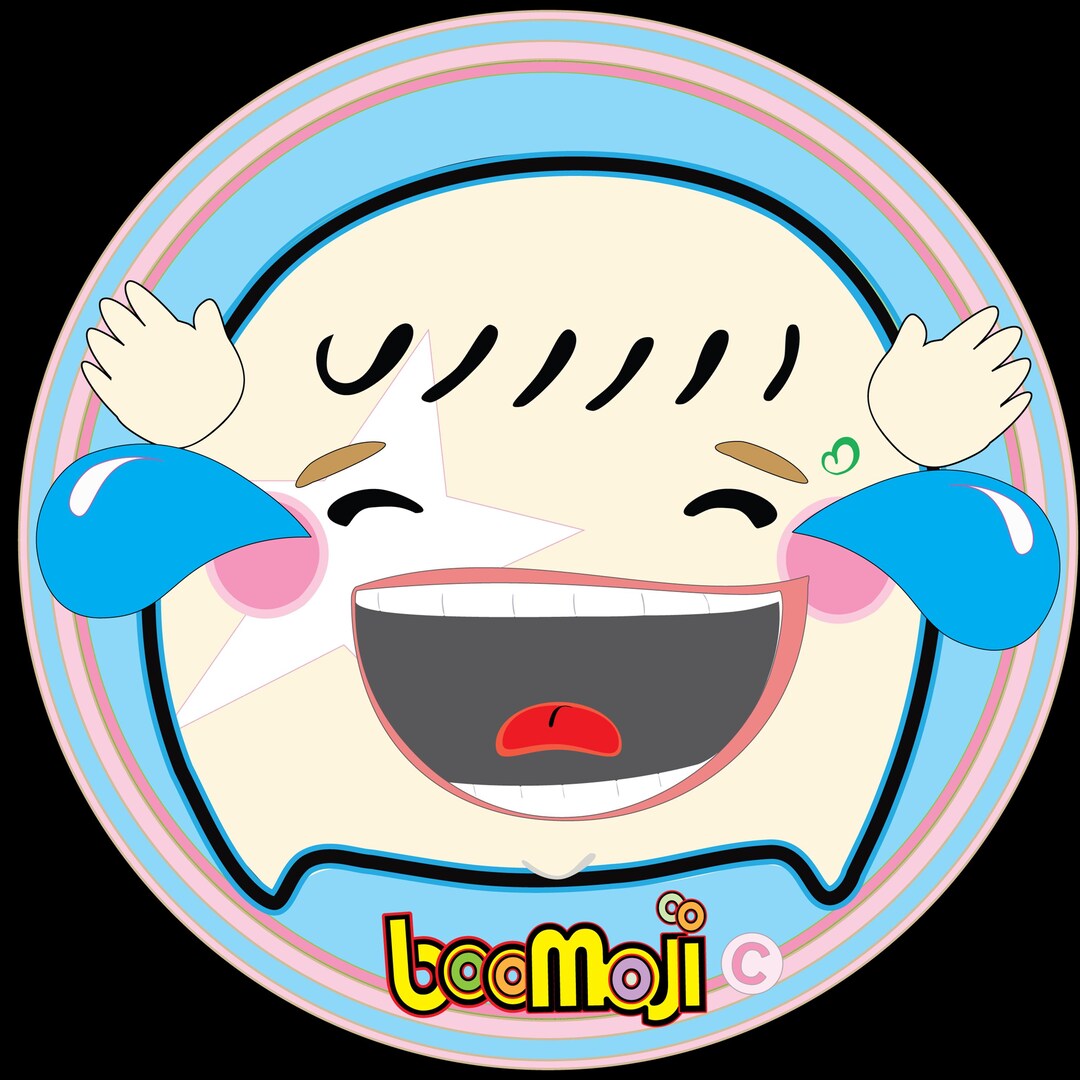 Joyful Crying Emoji PNG – Cheerful Kawaii Craft Design (instant ...