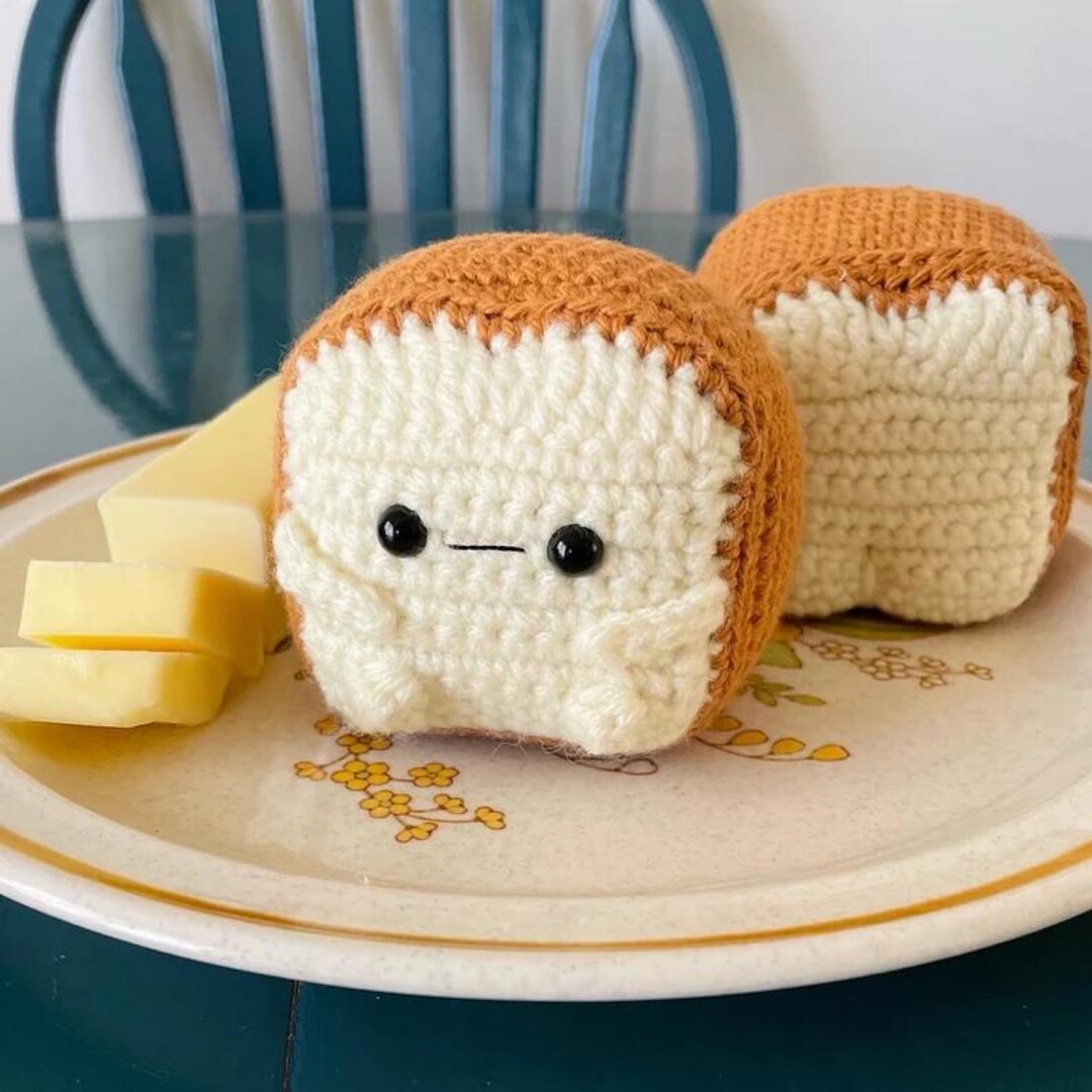Toast Crochet Pattern, Simple Amigurumi Breakfast Crochet, Adorable ...